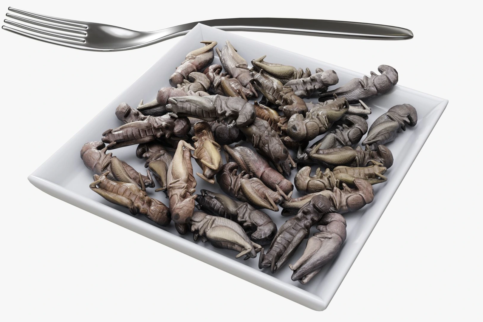 3D Crickets edible insects - Fertuffo 3D