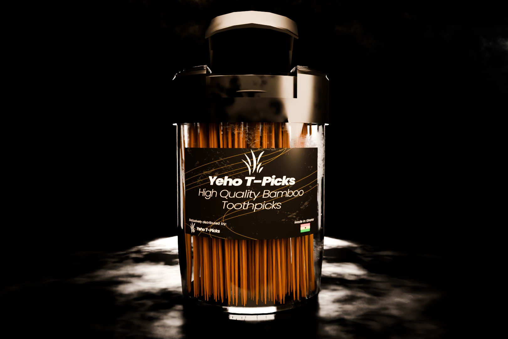 Toothpick Dispenser - 3D Asset - Yeho Studios