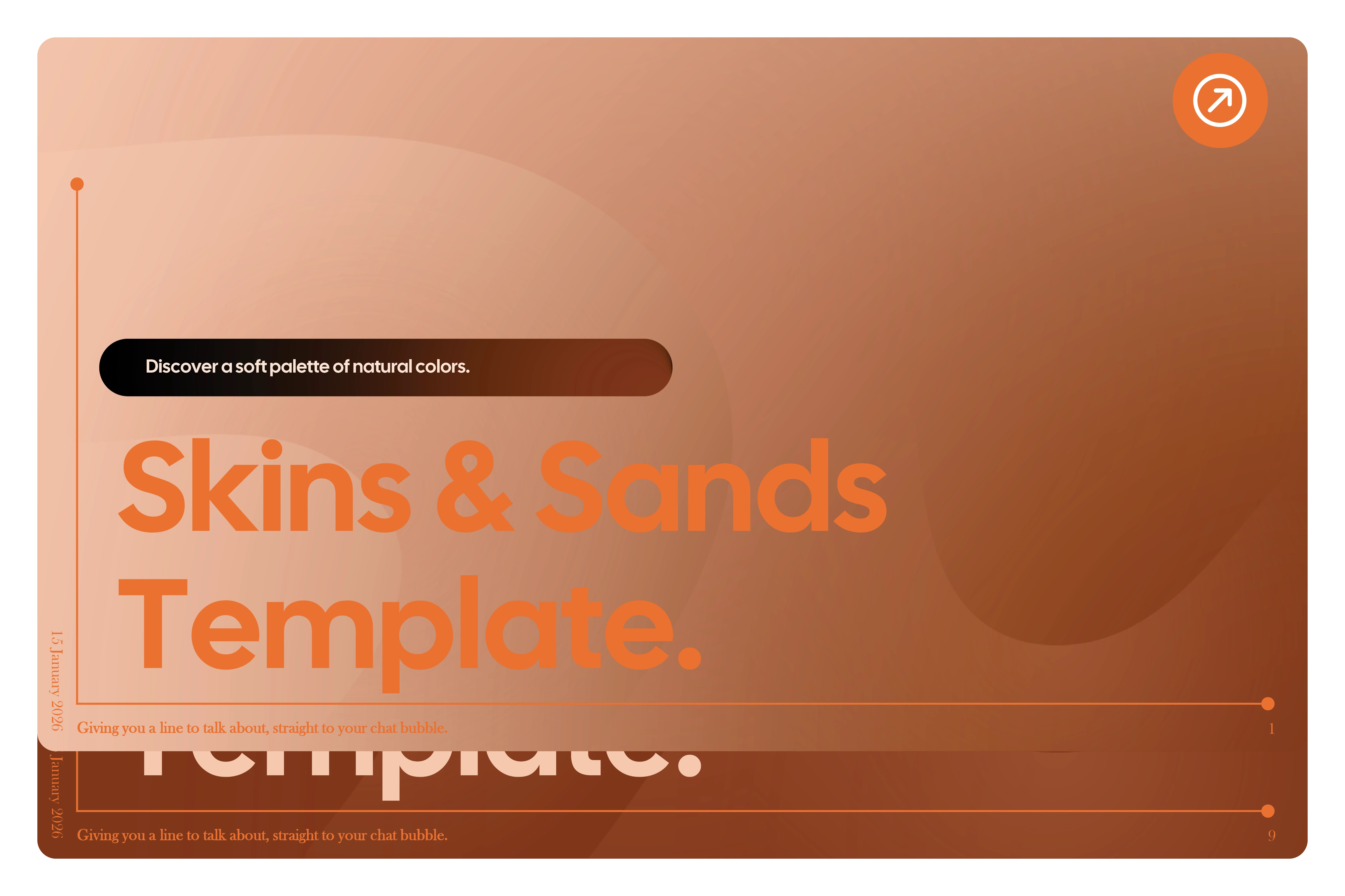 Skins and Sands PowerPoint Template - Graphiclark