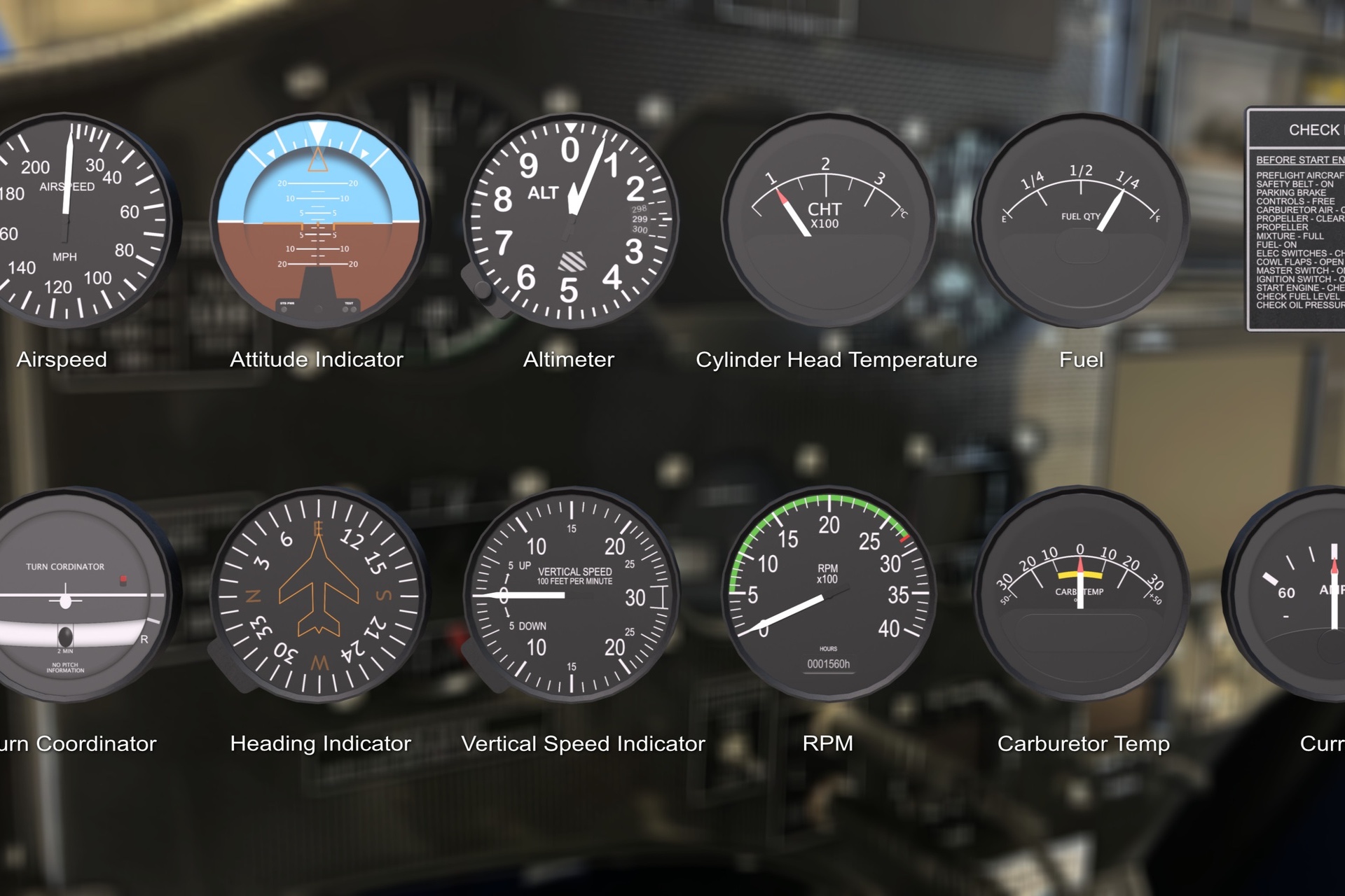 Basic Airplane Instruments - JG3D