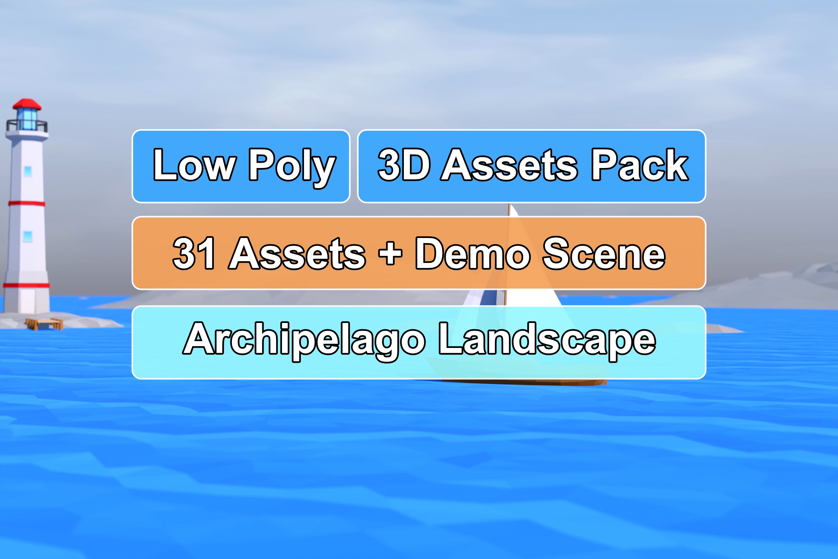 Archipelago Low Poly Assets Pack - JG3D