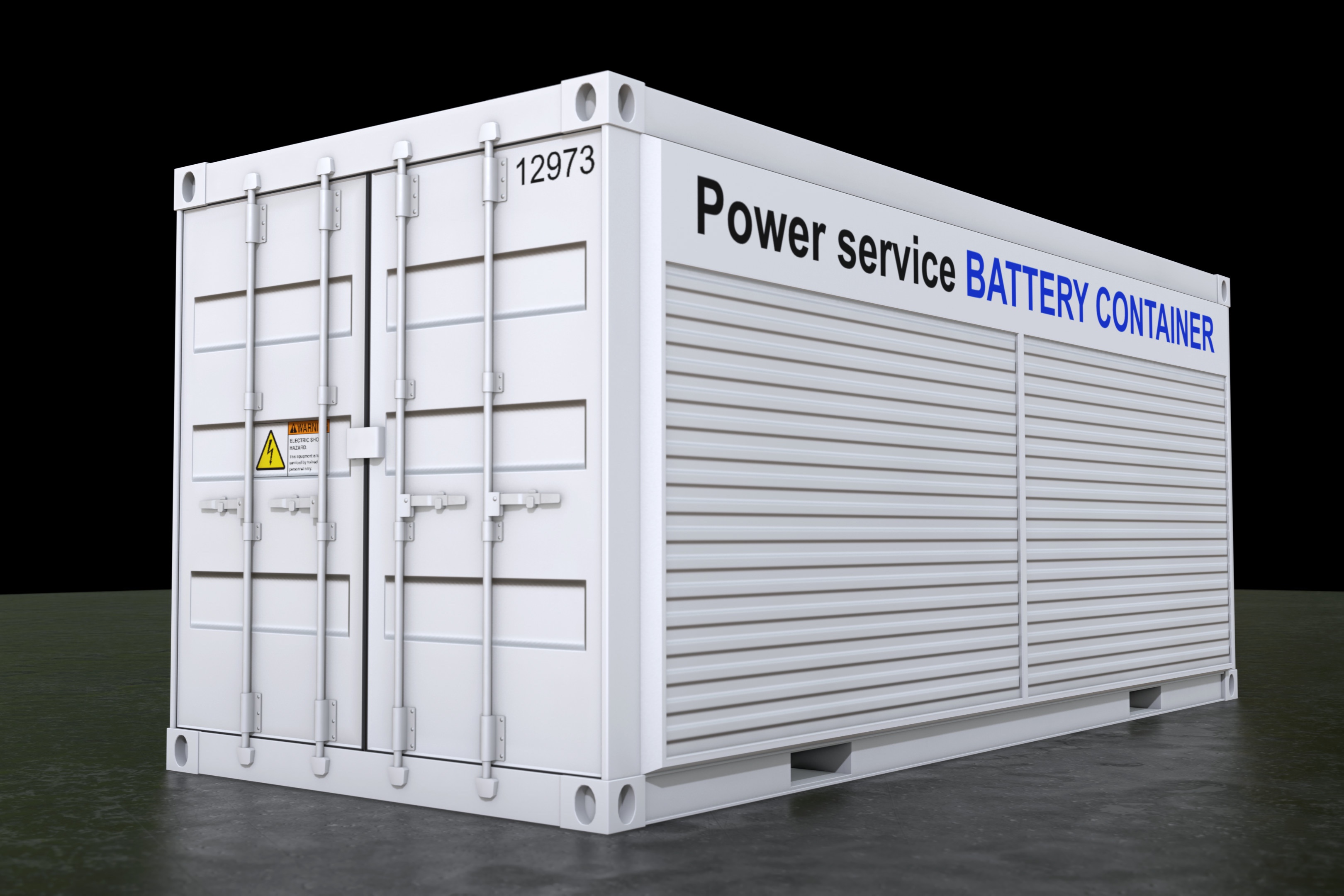 Container Battery Storage 4k PBR - JG3D