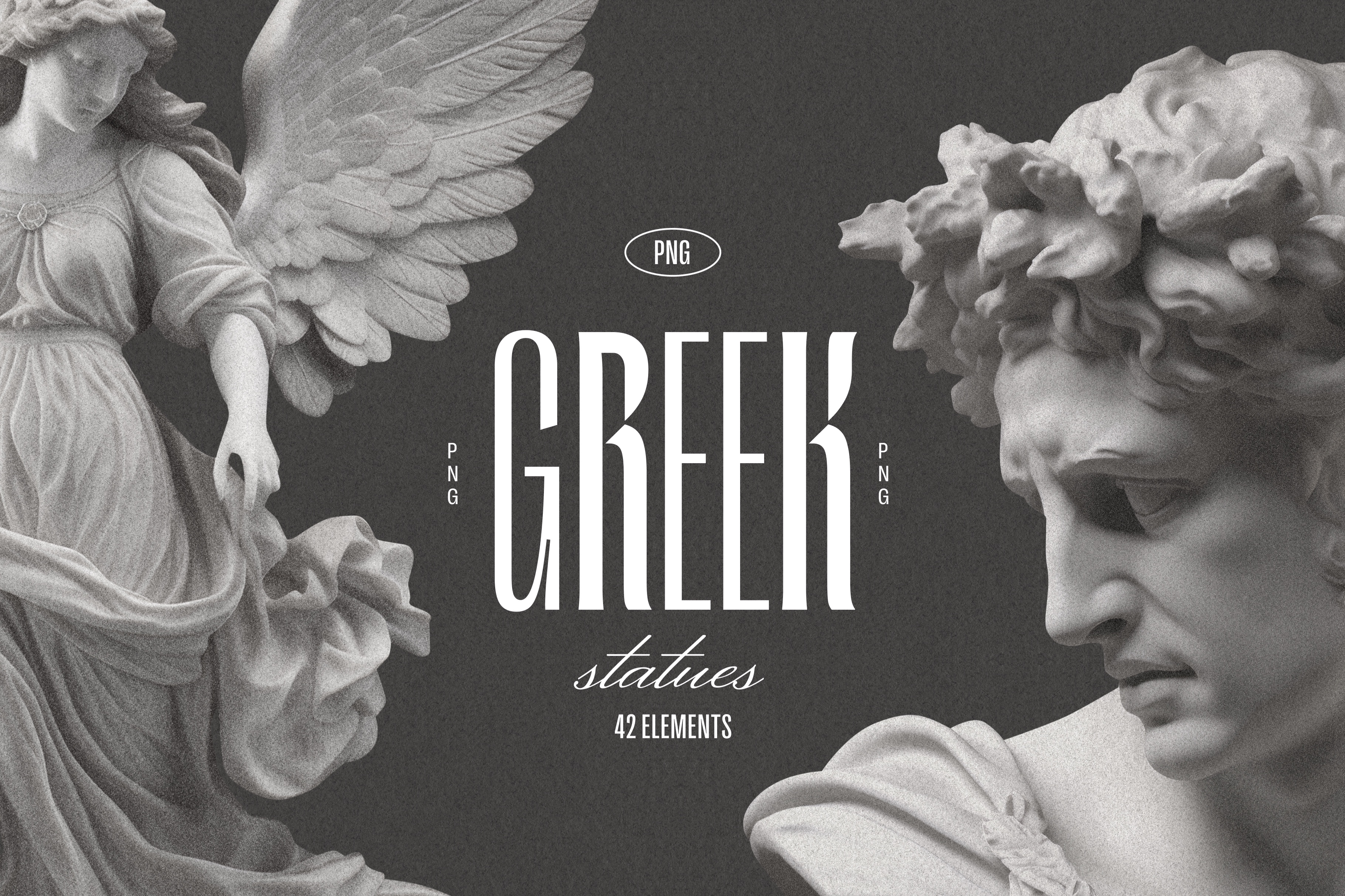 Greek Statues - AI Crafted Magnolia