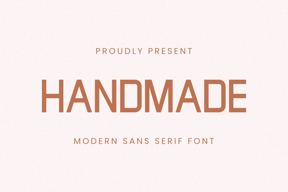 Handmade - Modern Sans Serif Font - Jendra Studio
